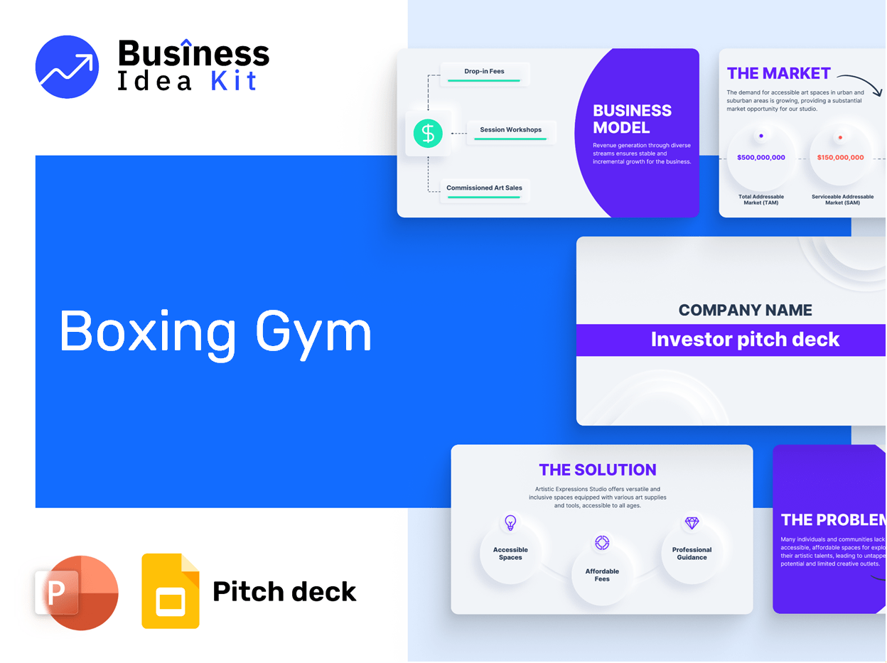 Boxing Gym Pitch Deck Example