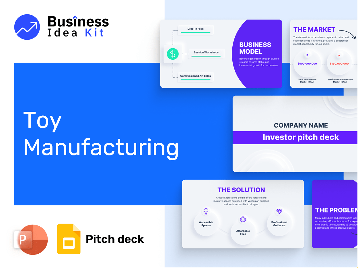 Toy Manufacturing Pitch Deck Example